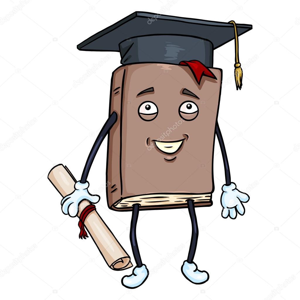 libro animado marrón — Archivo Imágenes Vectoriales © nikiteev #49512495