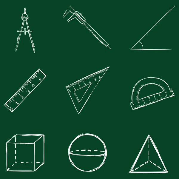 Sketch Geometry Icons — Stock Vector © nikiteev #49735273