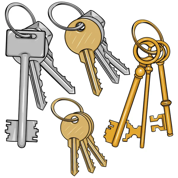 Cartoon Bunches of Keys Stock Vector Image by ©nikiteev #51287031
