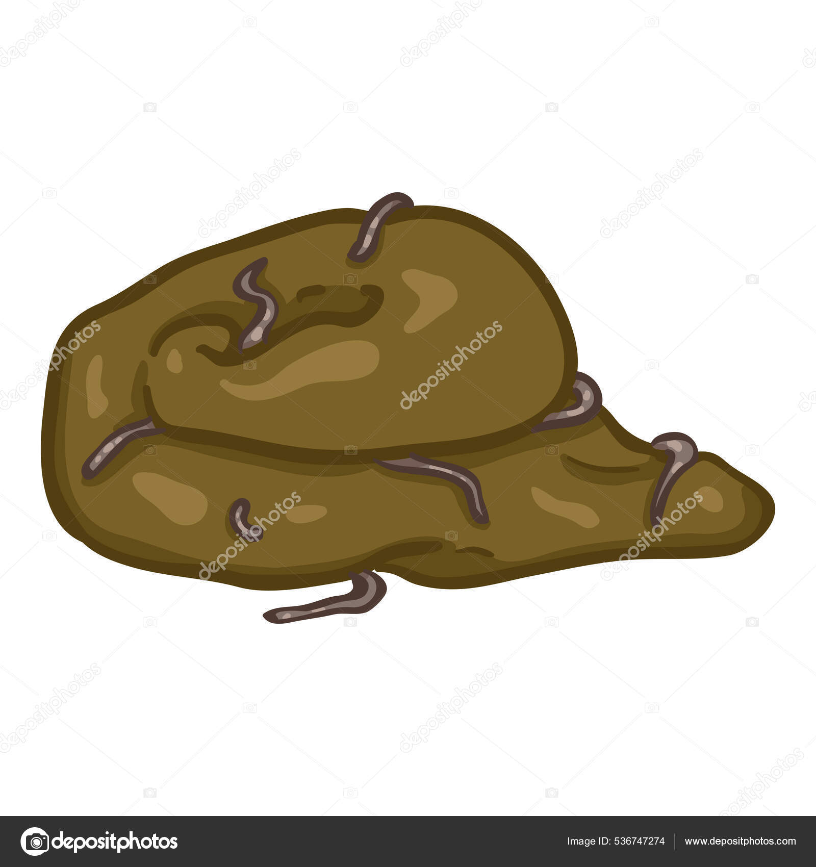 Cartoon Shit Worms Vector Poop Illustration Stock Vector Image by ...