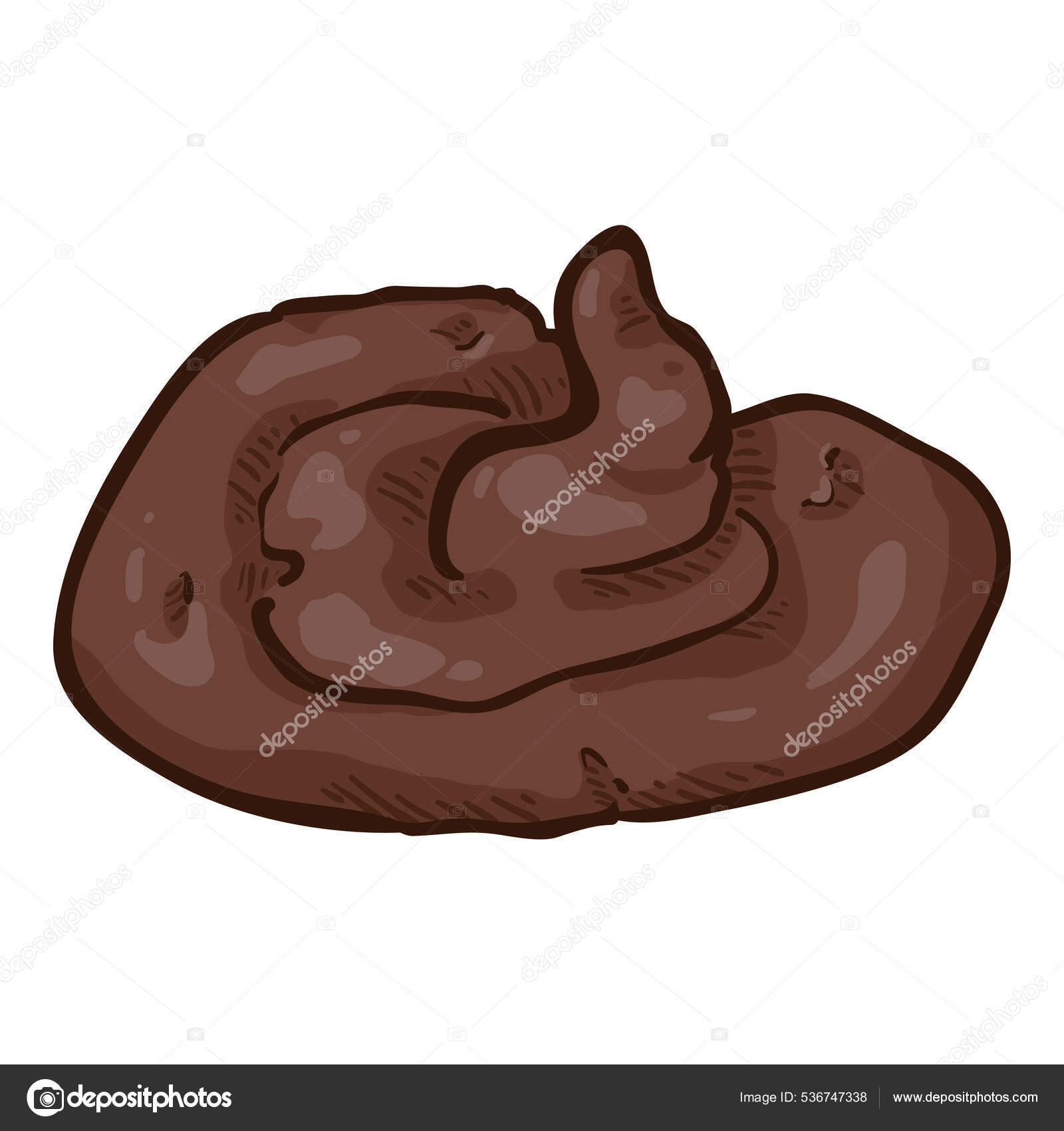 Cartoon Pile Shit Vector Poop Illustration Vetor de stock de ©nikiteev ...
