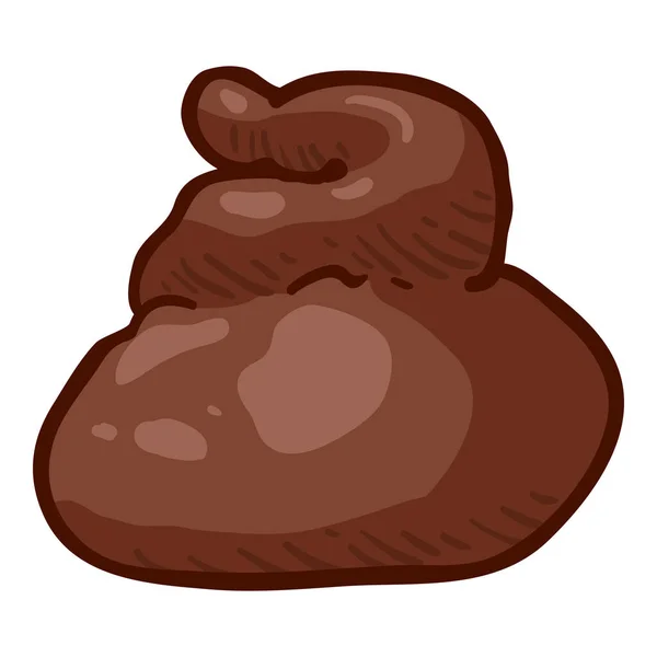 Vector Single Cartoon Shit Stock Vector by ©nikiteev 52109597