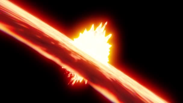 Massive Explosion Nuclear Bomb Black Background Animation Render ...