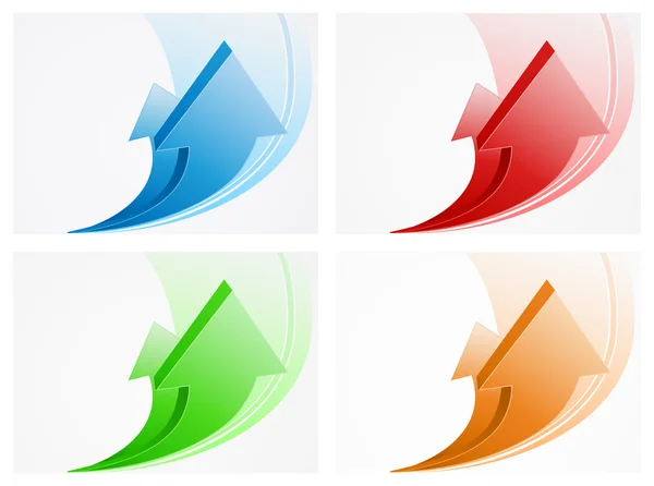 3d arrows. — Stock Vector © Maxborovkov #2893422