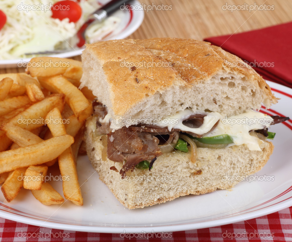 Beef and Cheese Sandwich Stock Photo by ©chasbrutlag 29960297