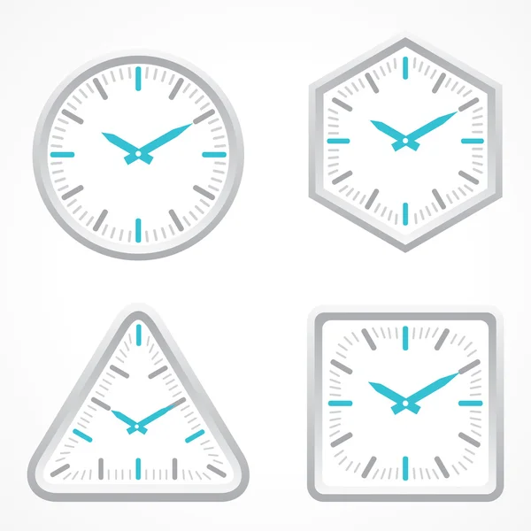 Set of day and night clock for time zones different cities Stock Vector ...