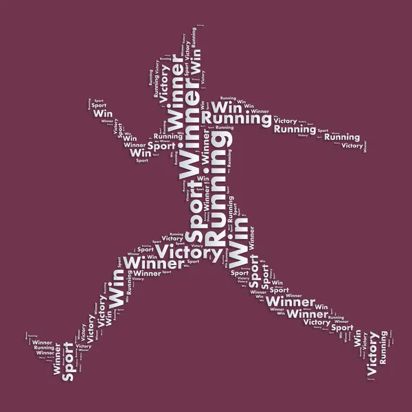 Running typography 3d text word art running vector illustration word ...