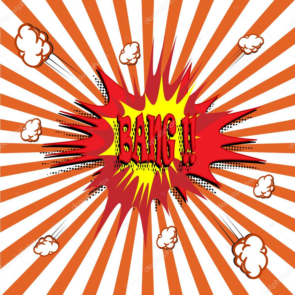 Comic book explosion vector illustration background — Free Stock Vector ...