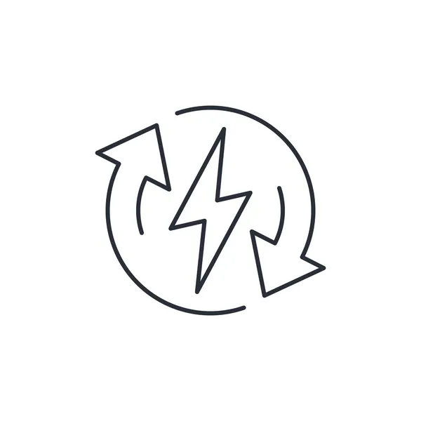 Renewable Energy Vector Icon Isolated White Background Stock Vector by ...