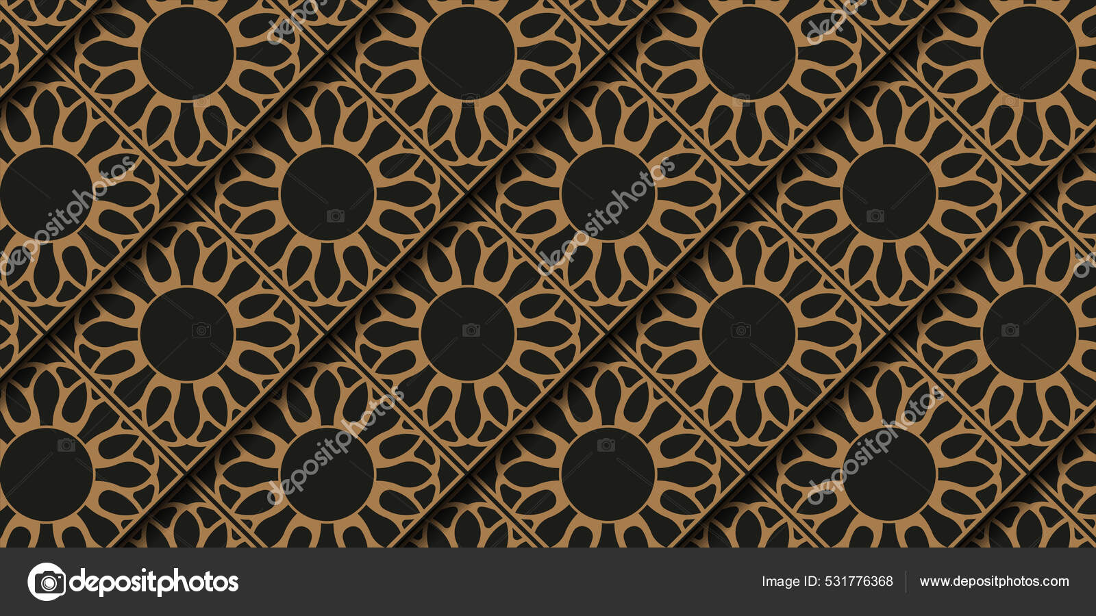 Luxury Dark Seamless Pattern Background Stock Vector by ...