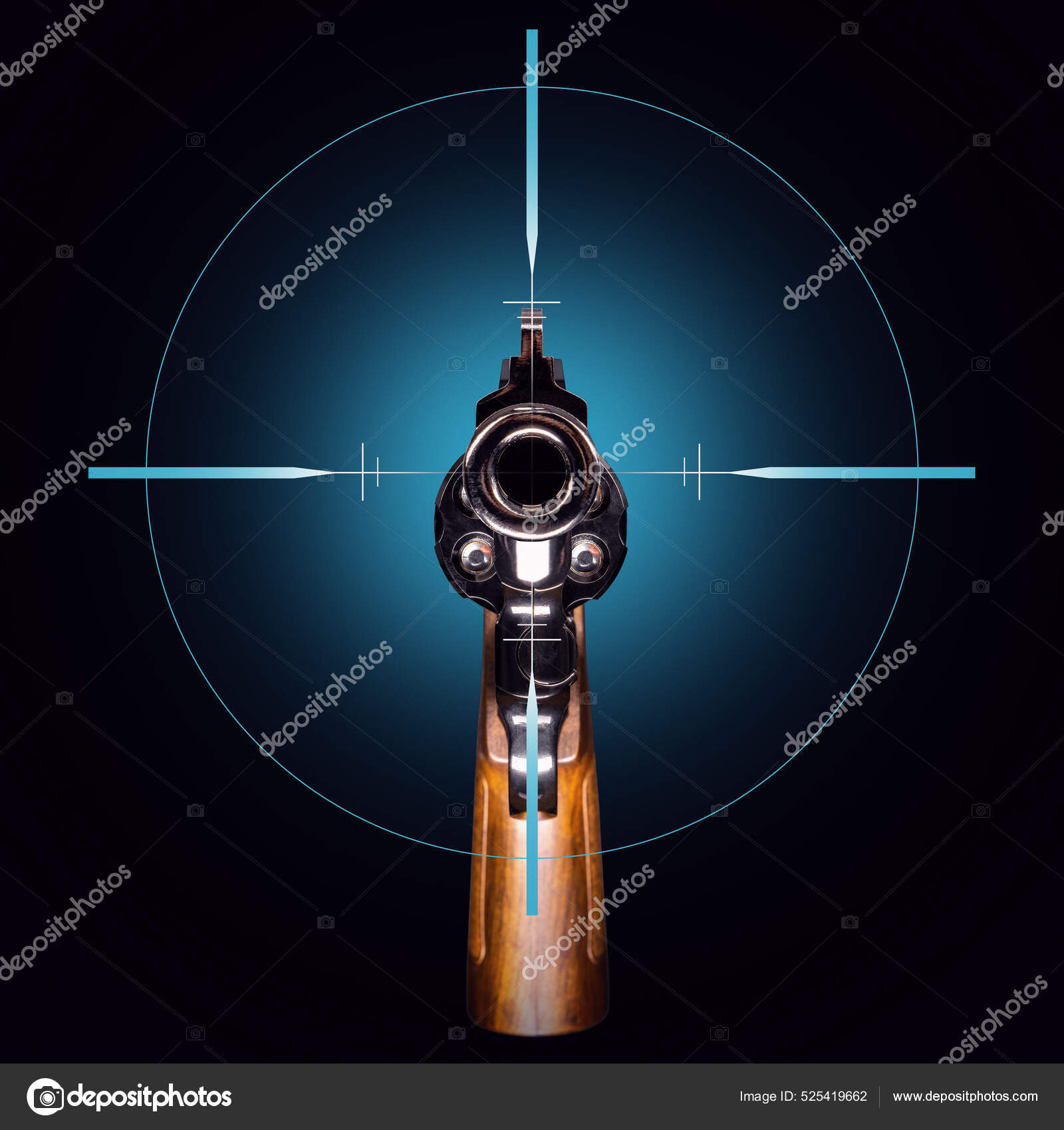 Old Revolver Target — Stock Photo © Frank-Peters #525419662