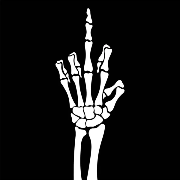 Skeleton middle finger Vector Images | Depositphotos