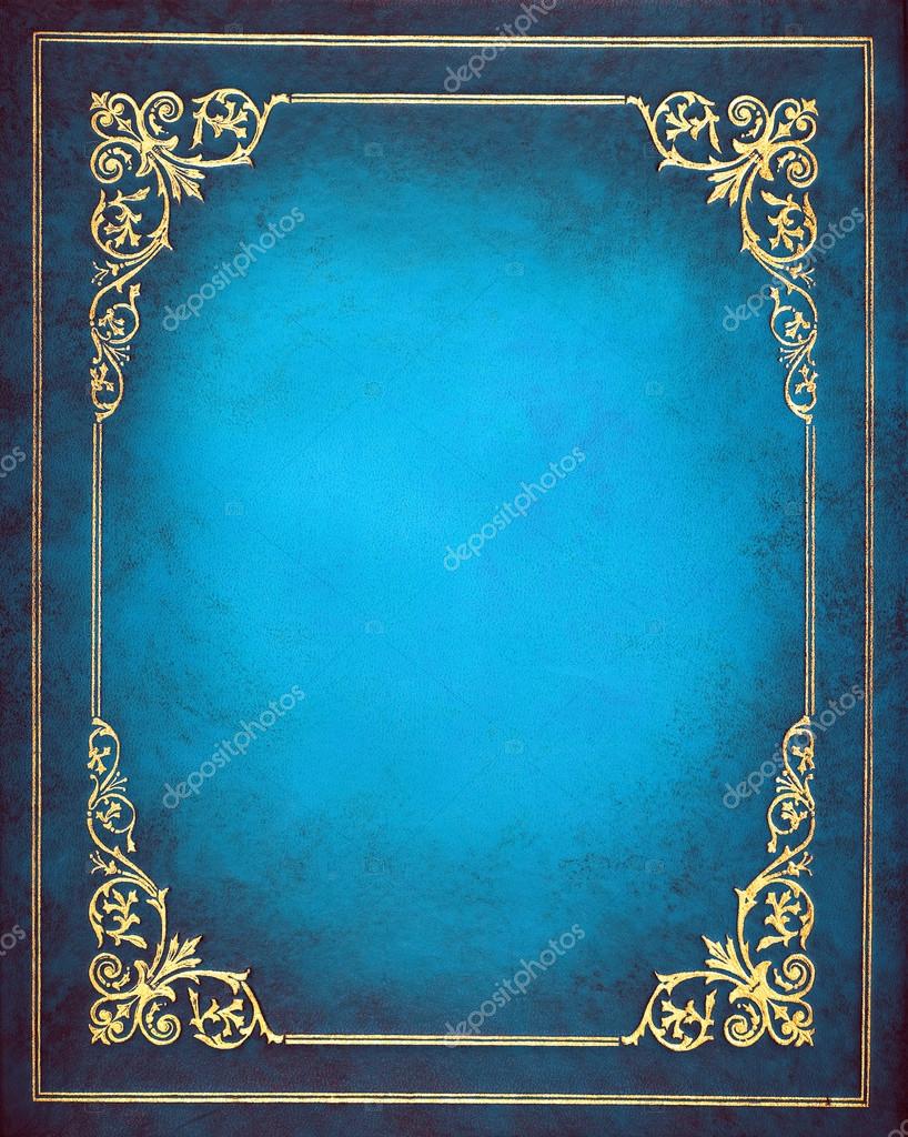 Blue leather cover Stock Photo by ©dp3010 38263615
