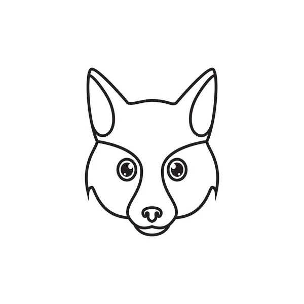 Fox Face Illustration Simple