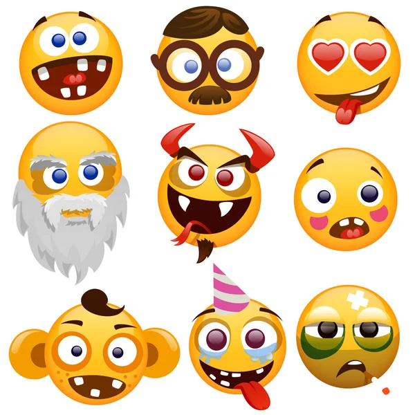 Emoji faces Vector Art Stock Images | Depositphotos