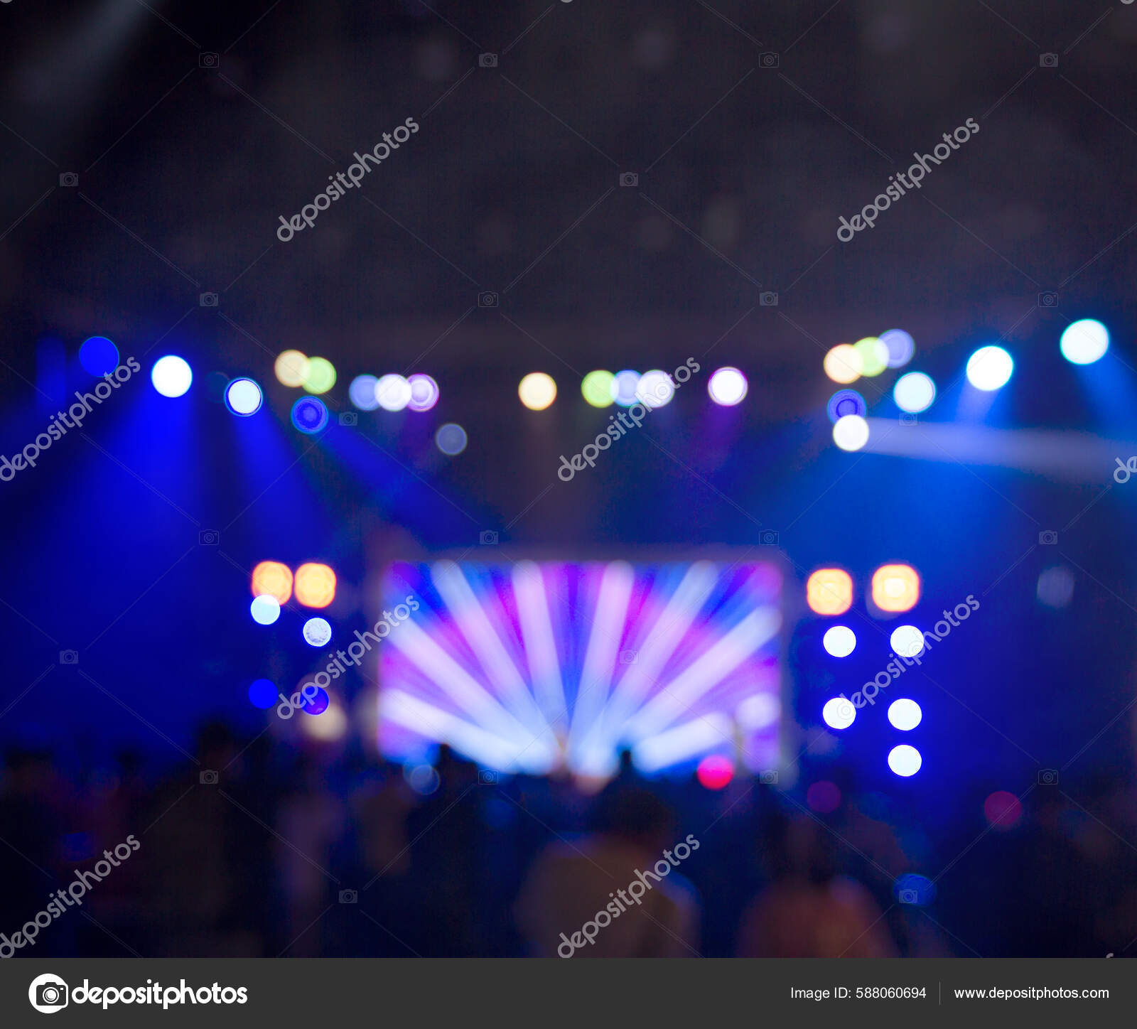 Bright Colorful Stage Lights