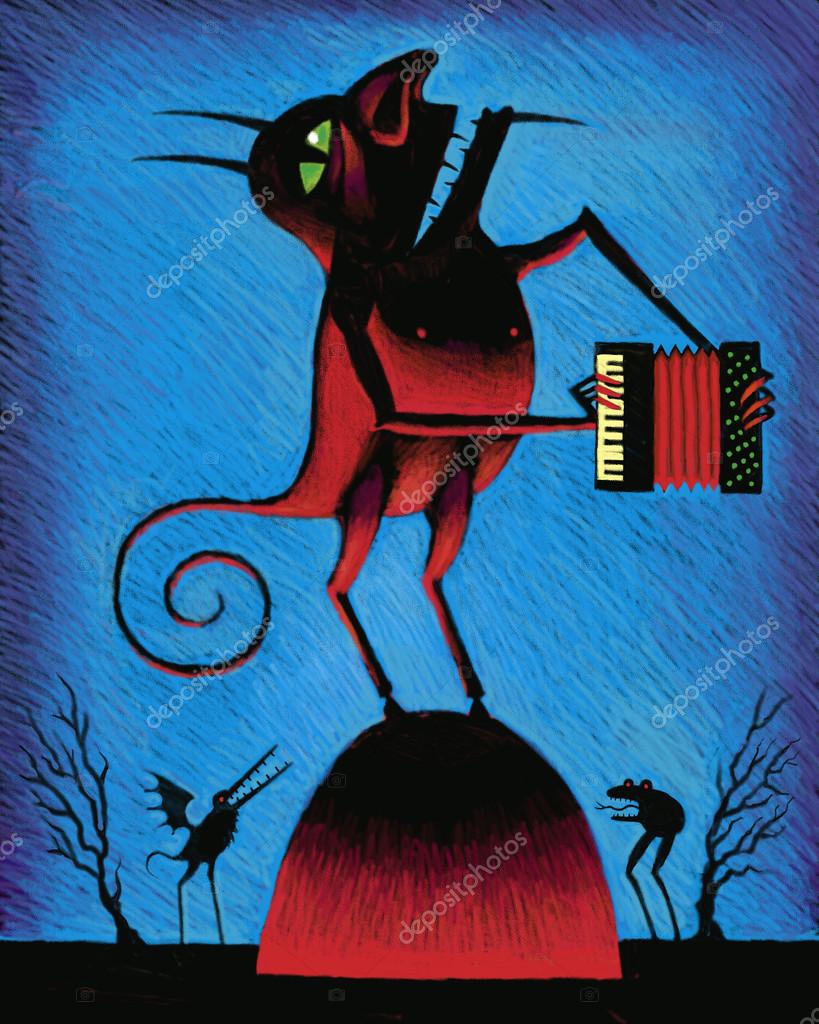 Illustration of Hell — Stock Photo © ronjoe #29373879