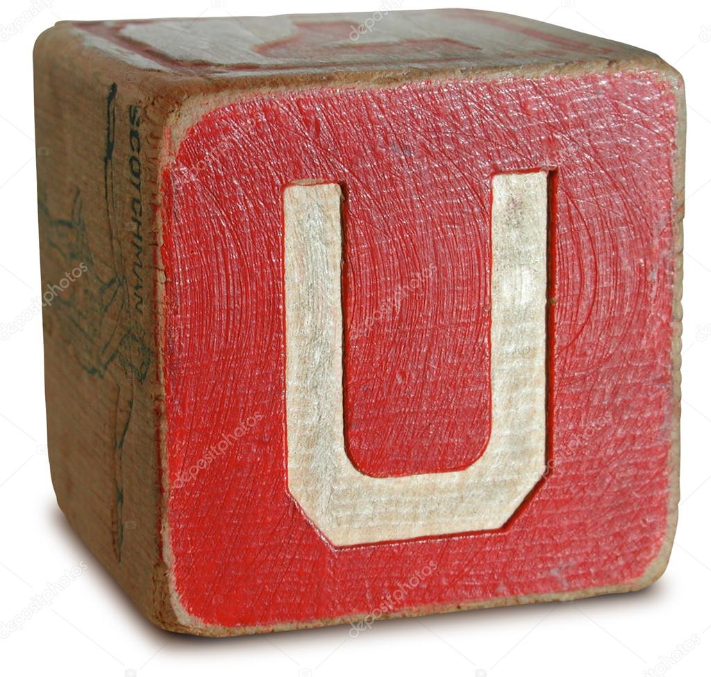 The Letter U In Red