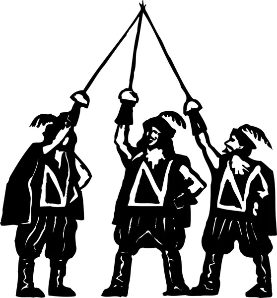 Three musketeers Vector Images | Depositphotos