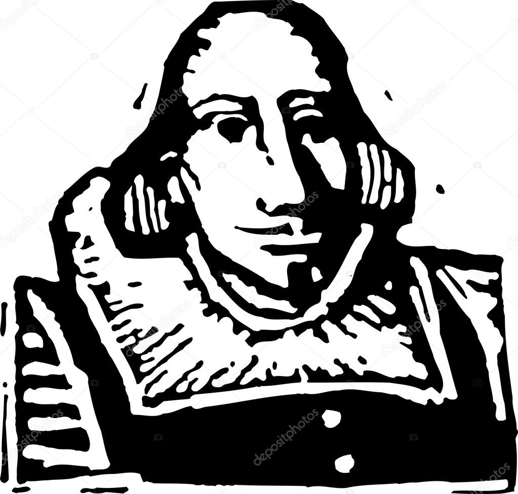 Shakespeare Clip Art Black And White