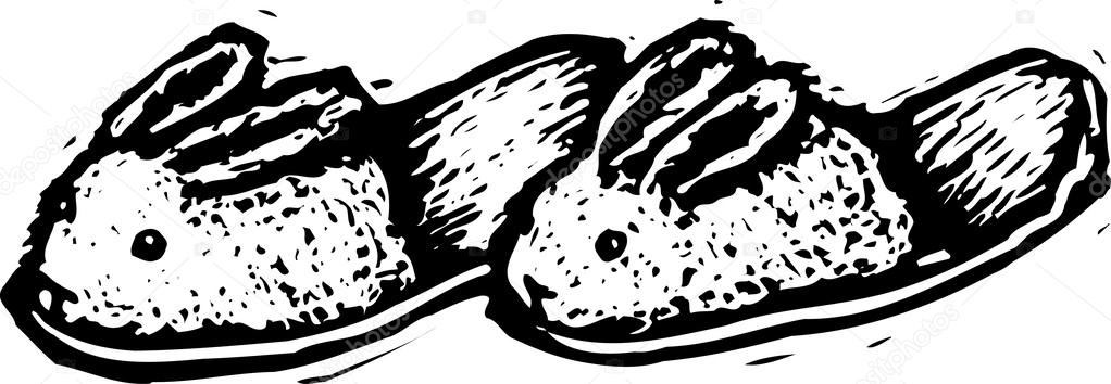 Bunny slippers Vector Art Stock Images | Depositphotos
