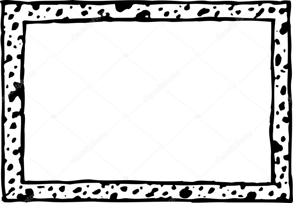 Cow Print Border Clip Art