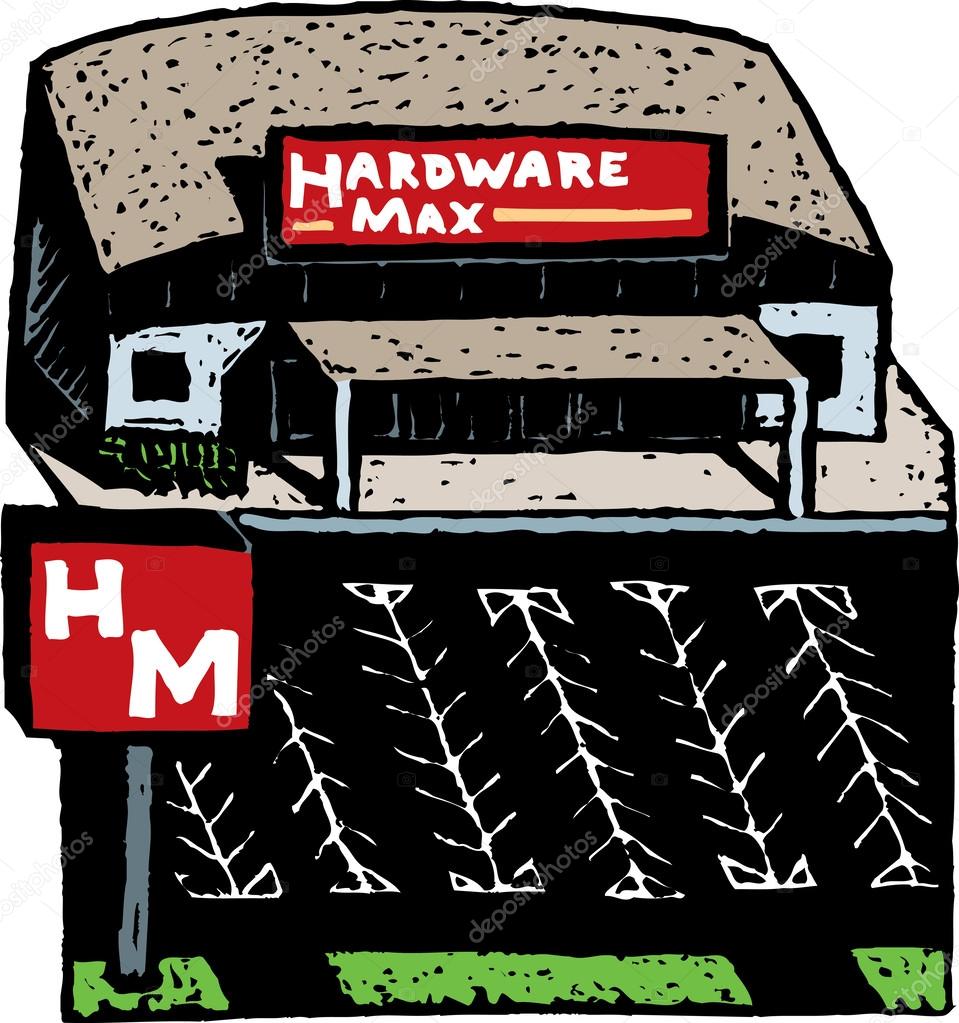 Woodcut Illustration of Hardware Store Stock Vector Image by ©ronjoe ...