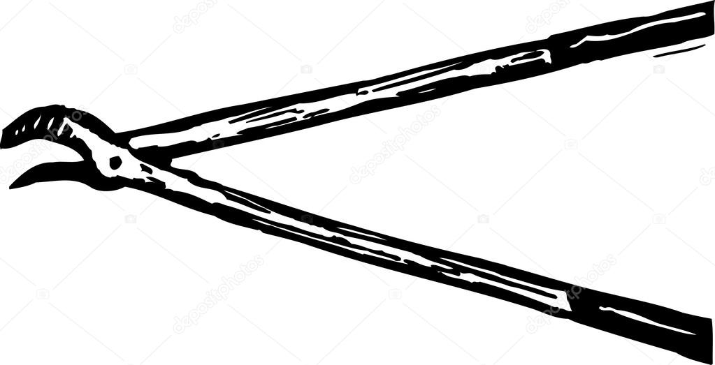 Woodcut Illustration of Garden Tool - Loppers Stock Vector Image by ...