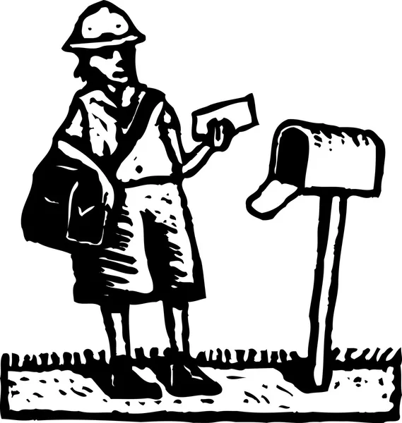 Mail carrier Stock Vectors, Royalty Free Mail carrier Illustrations ...