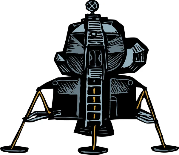 Módulo lunar imágenes de stock de arte vectorial | Depositphotos