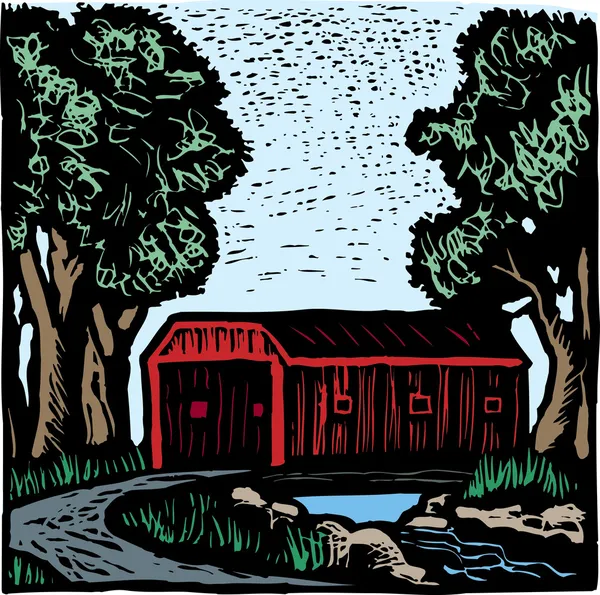 Covered bridge Vector Art Stock Images | Depositphotos