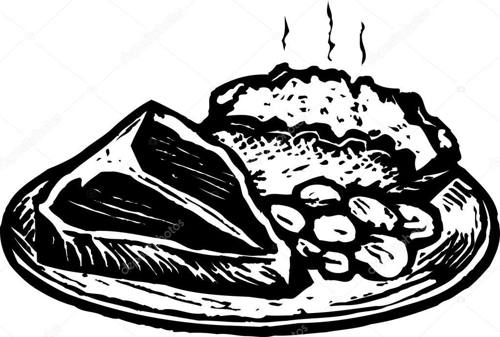 Baked Potato Drawing