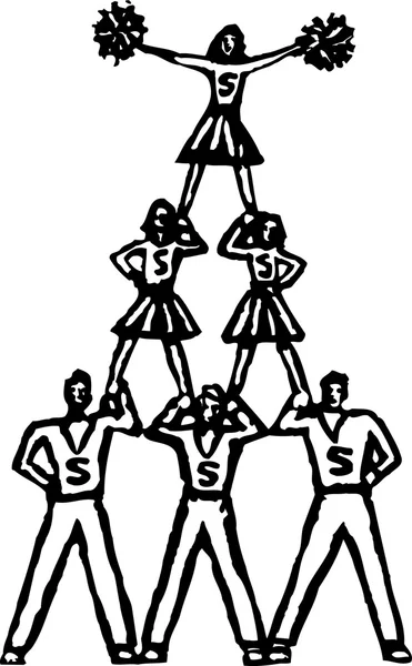 Cheer Stunt Drawings