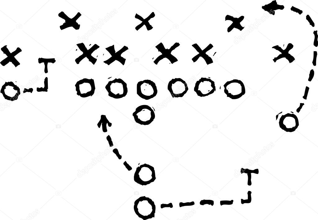 Football Play Stock Vector by ©ronjoe 30555621