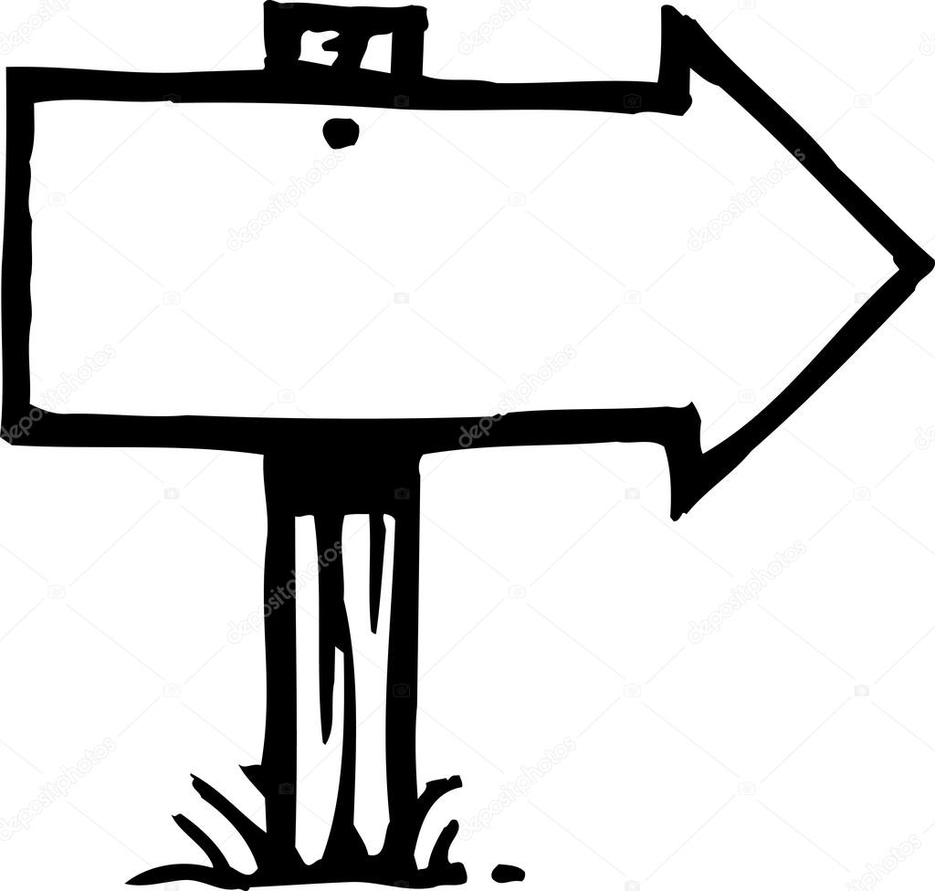 Vector Illustration of This Way Arrow Sign — Stock Vector © ronjoe ...