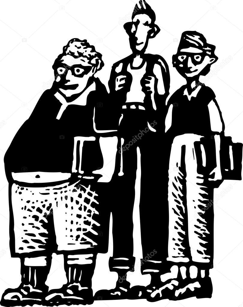 Group of Boys Stock Vector by ©ronjoe 30556739