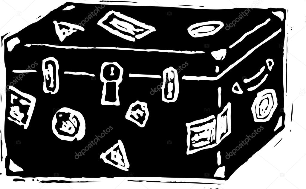 Woodcut illustration of Trunk Stock Vector by ©ronjoe 30557695