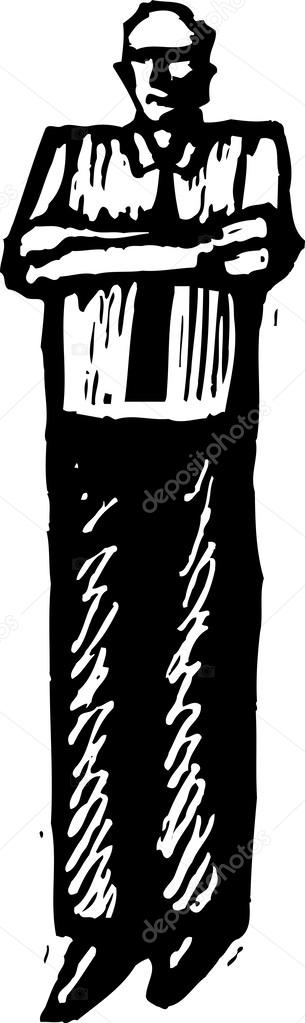 Woodcut Illustration of Vice-Principal Stock Vector Image by ©ronjoe ...