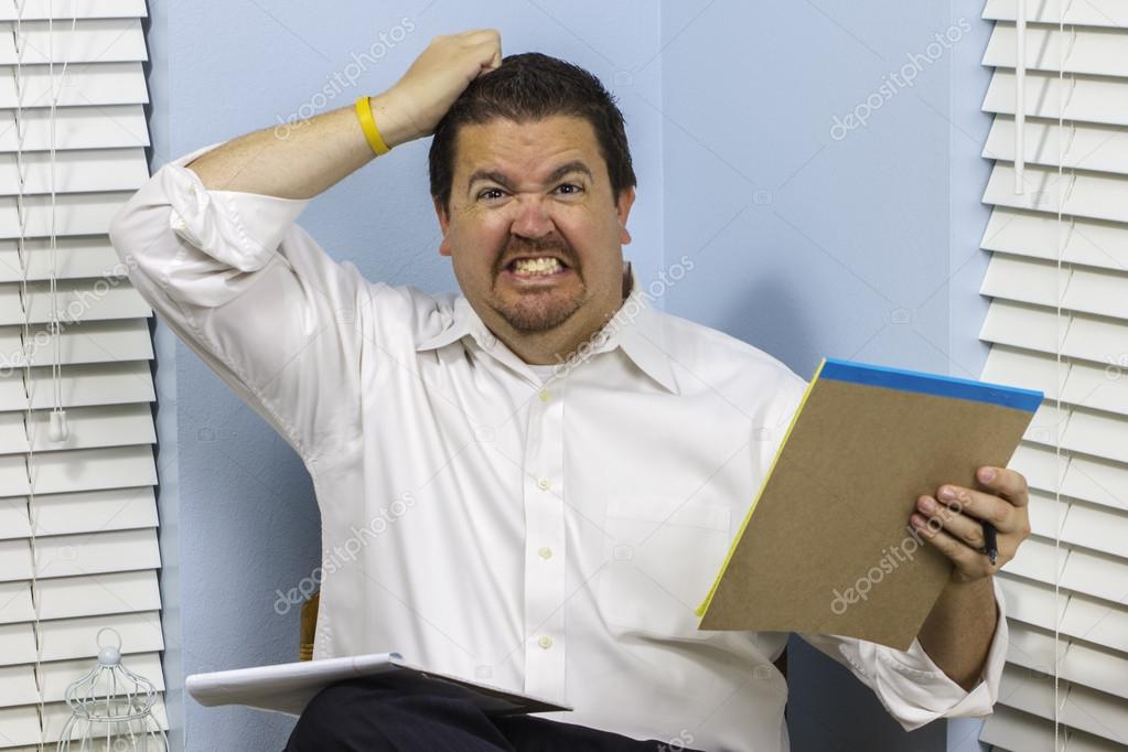 Angry with Work Stock Photo by ©schubphoto 30981939