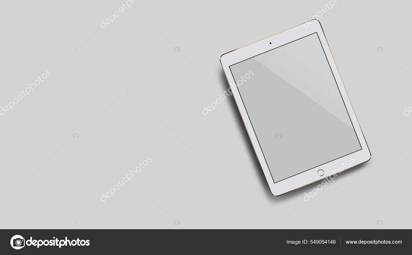 Mock New Smartphone White Screen Close Top View — Stock Photo ...