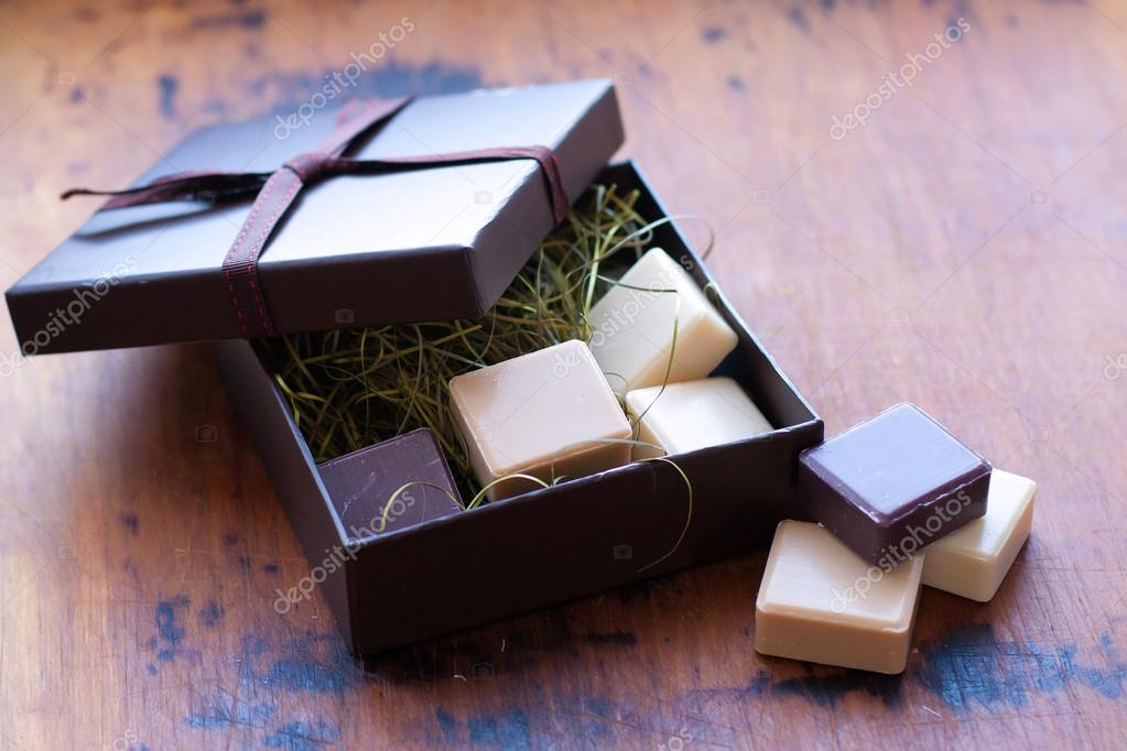 Soap in gift box Stock Photo by ©marishu 28200899