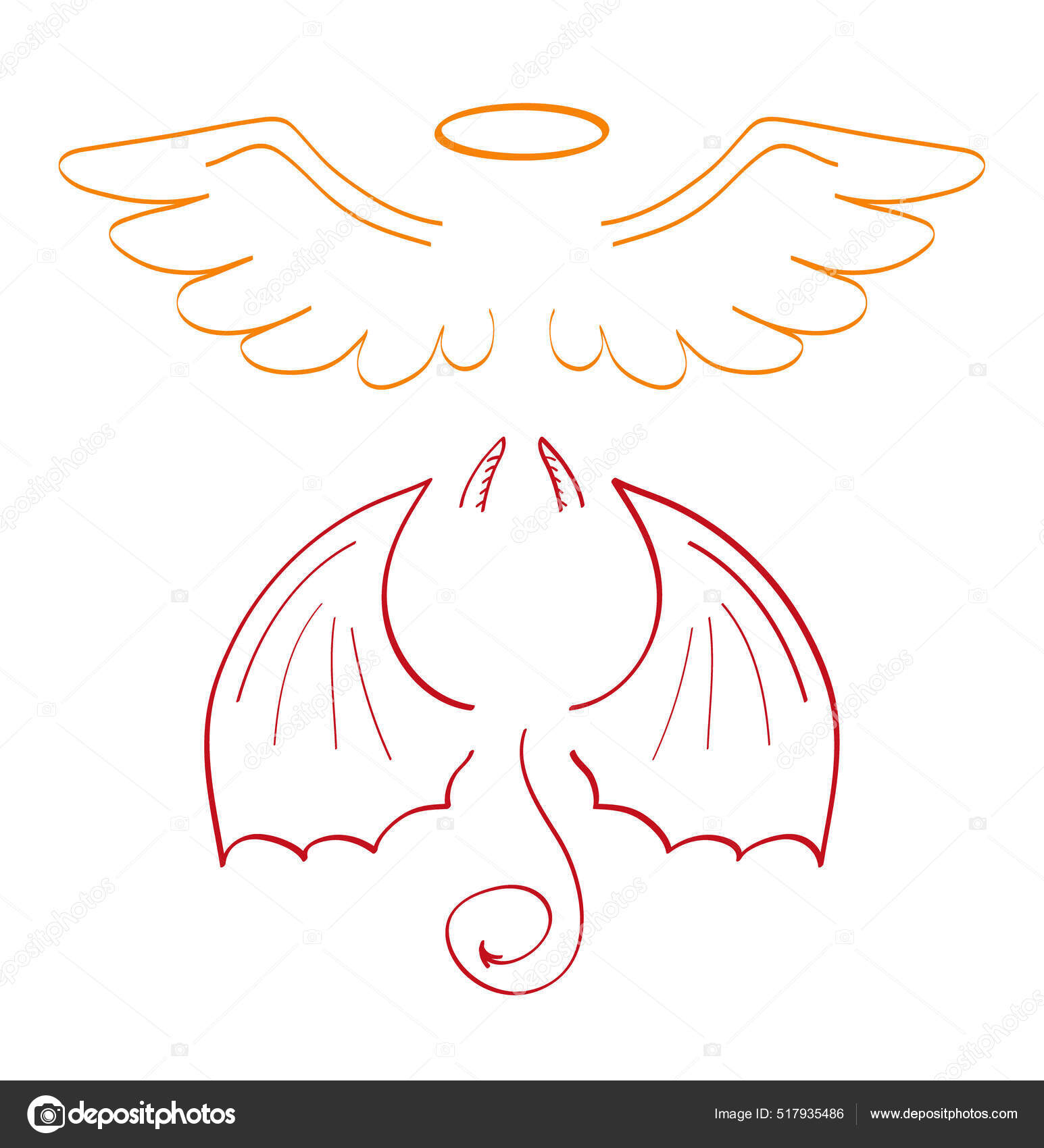 How To Draw Devil Wings