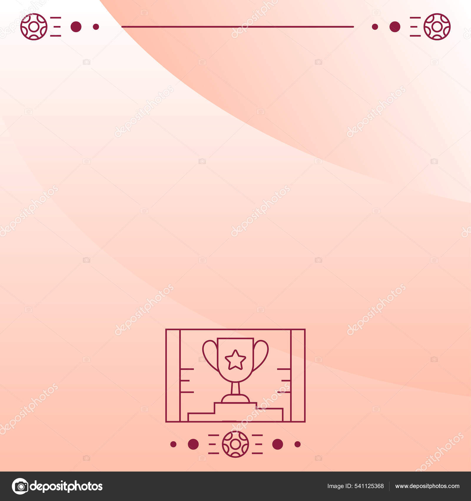 Abstract Red Gradient Background Vector Sport Competition Elements ...