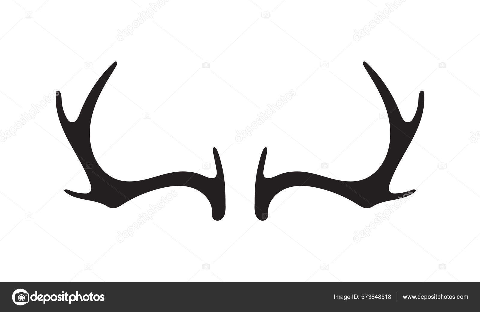 Deer Antler Silhouette
