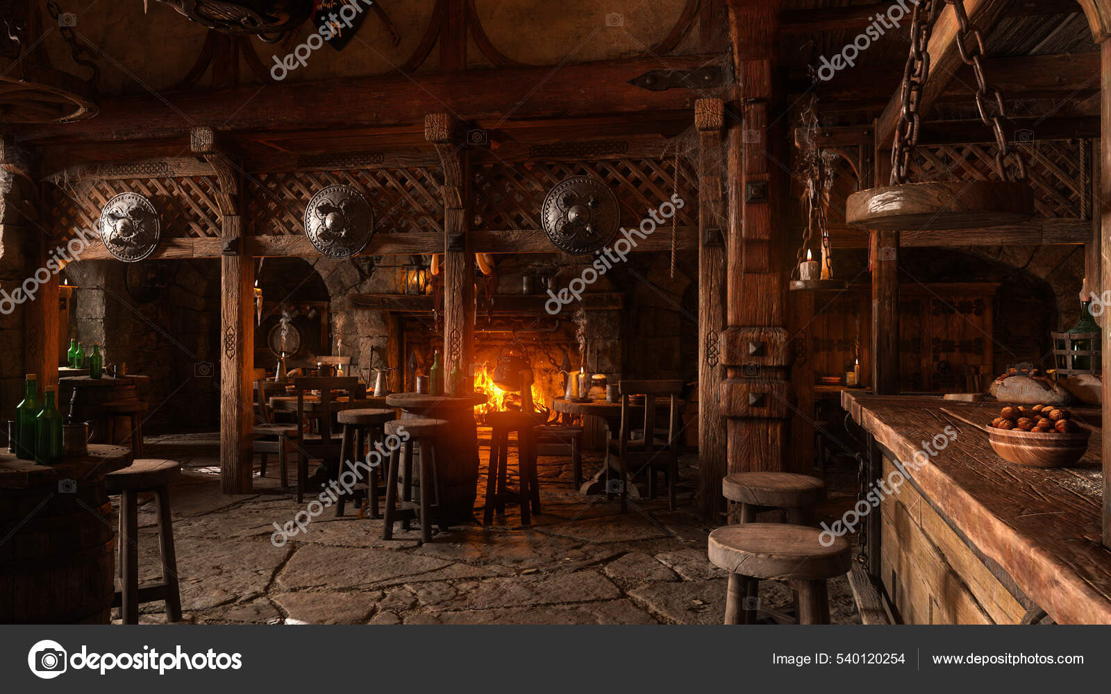 Medieval Inn Interior