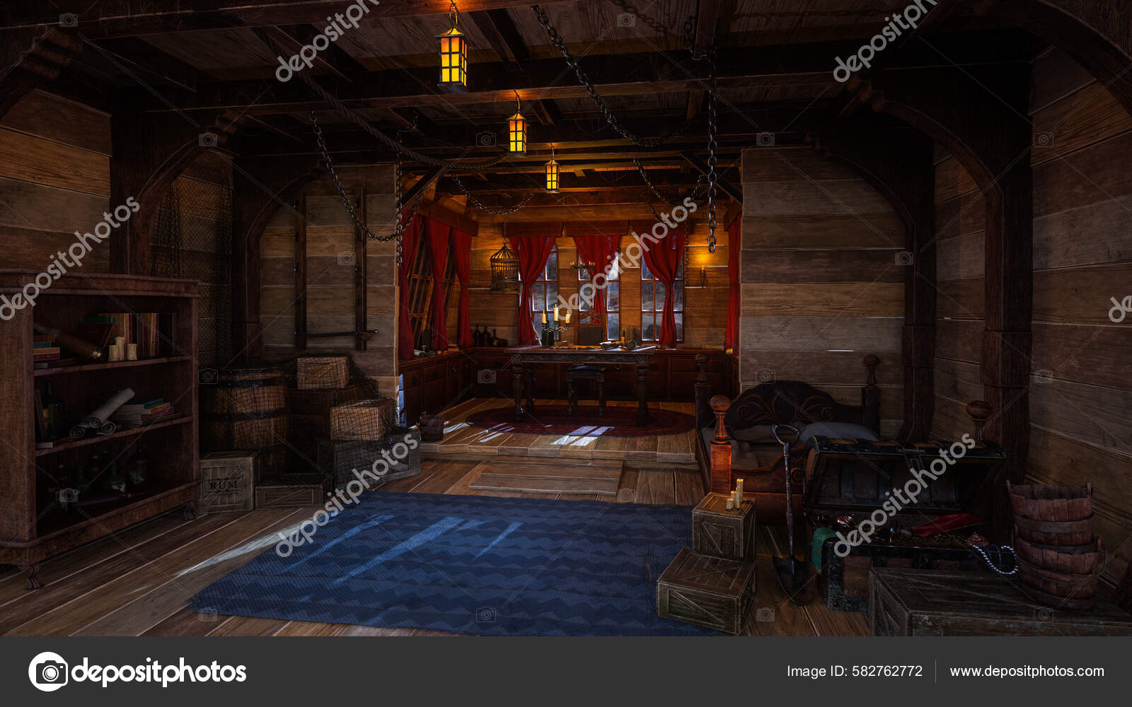 Pirate Ship Captains Cabin