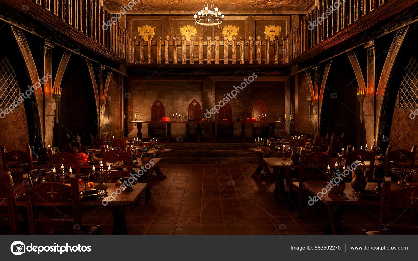 Medieval Castle Dining Hall