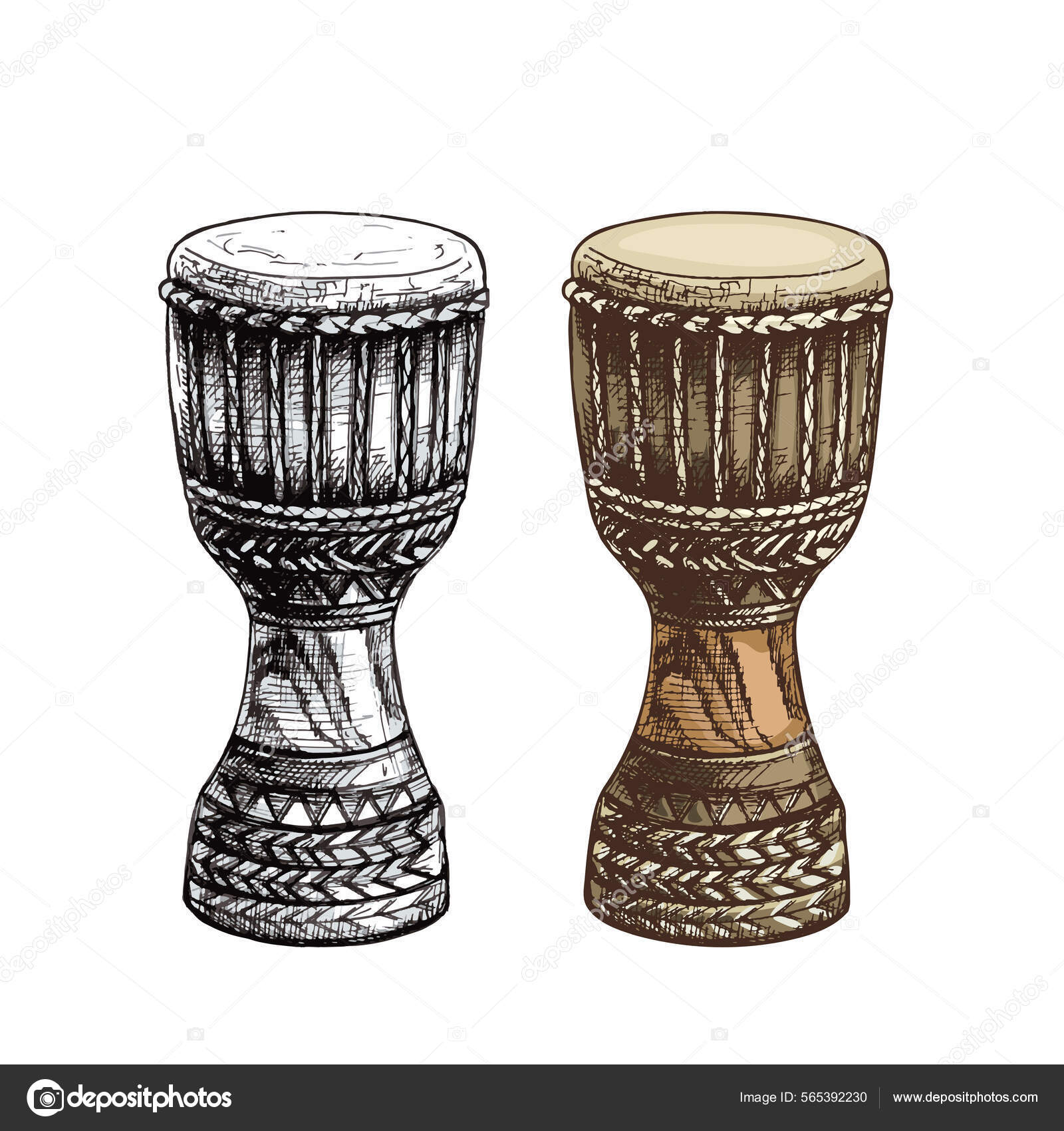Djembe Drawing
