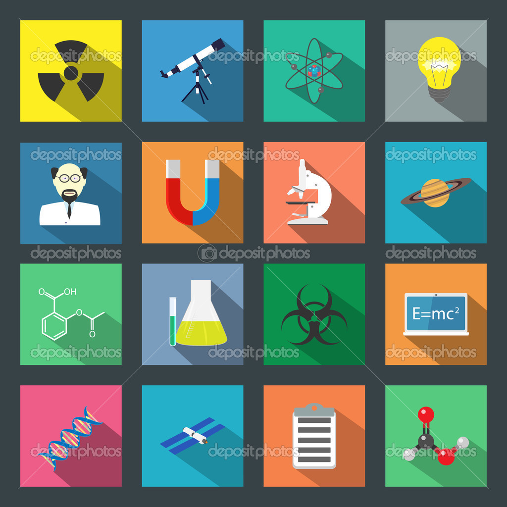 Science flat icons set — Stock Vector © equipoise #36889501 Science flat icons set — Stock Vector © equipoise #36889501