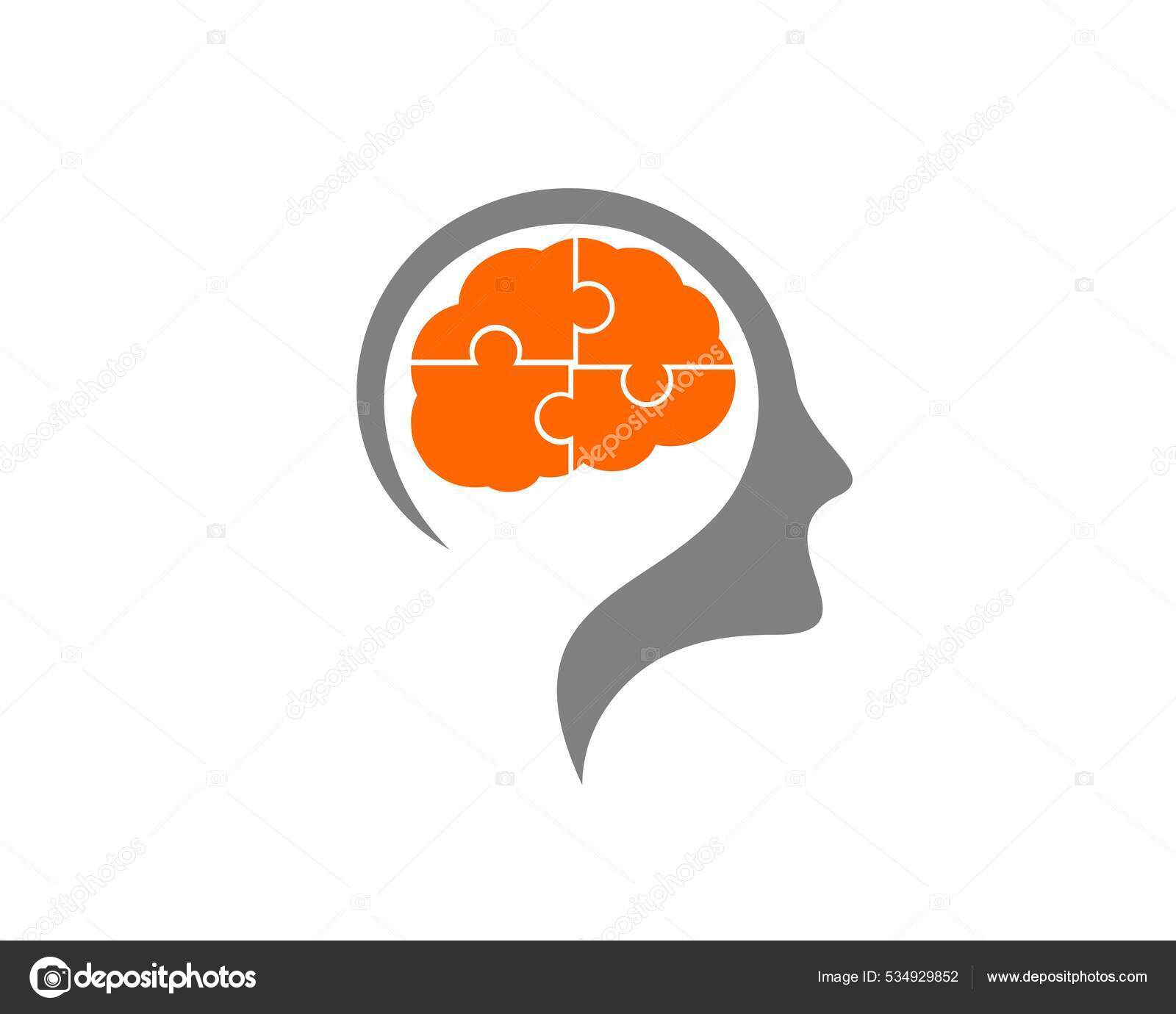 Puzzle Brain Logo Vector Stock Vector Image by ©kmsdesen #534929852